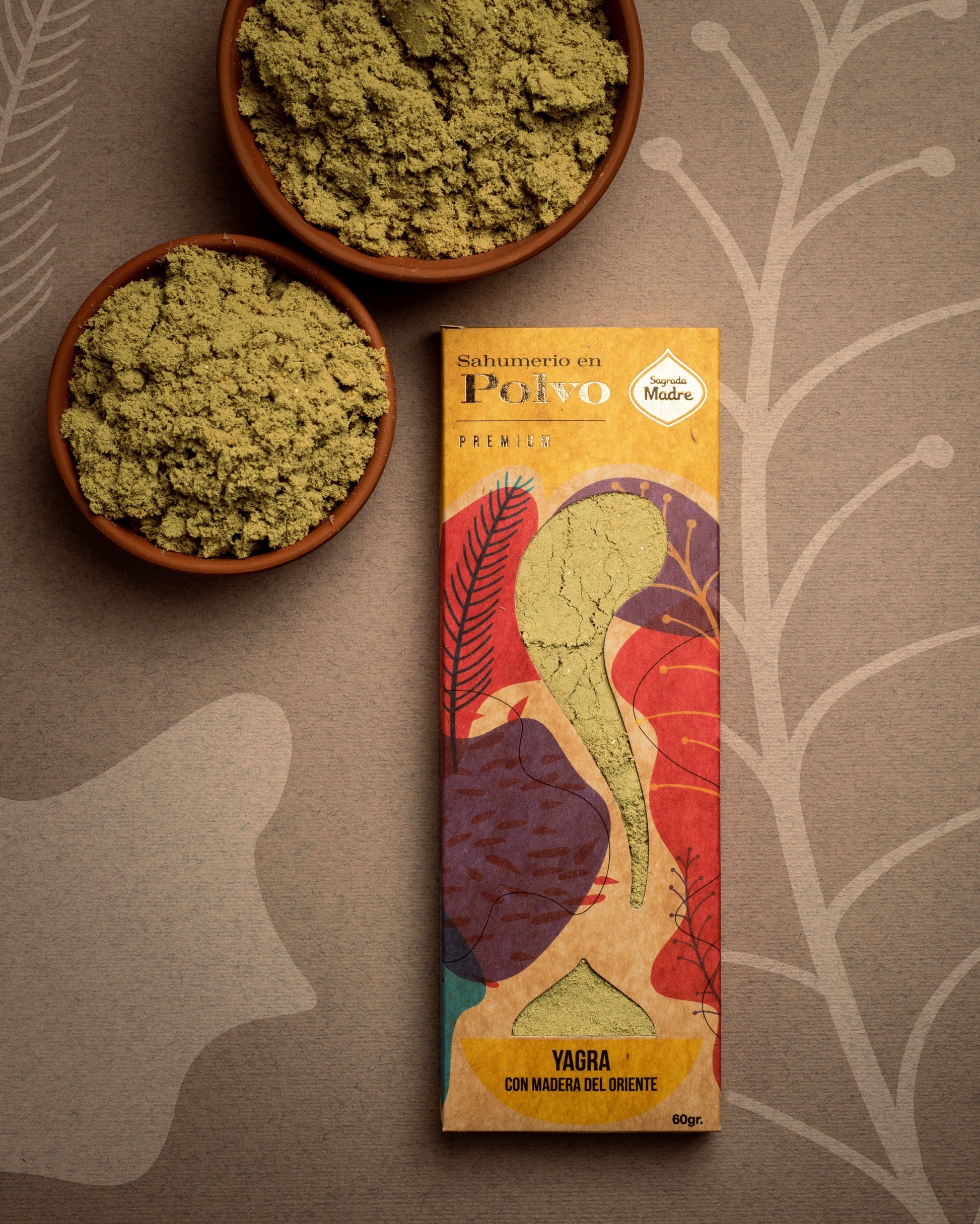 Sahumerio en Polvo Yagra con Madera del Oriente - Sagrada Madre ...